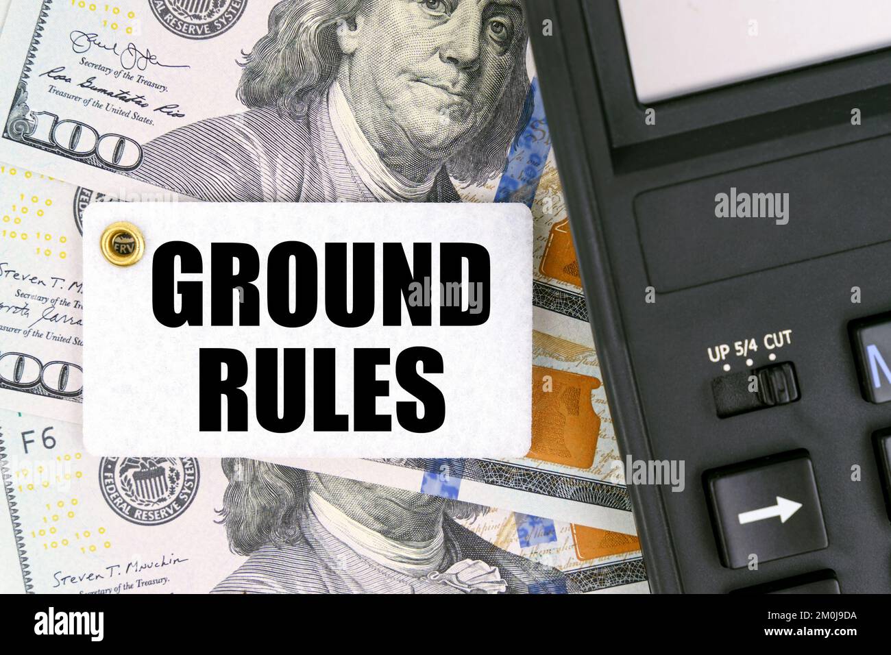 Business and finance concept. On the table are dollars, a calculator ...