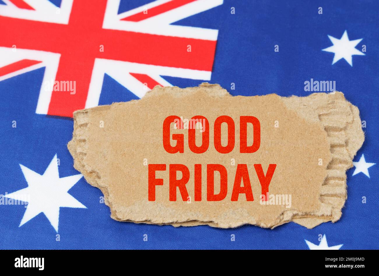 Australian National Holidays. Against the background of the flag of ...