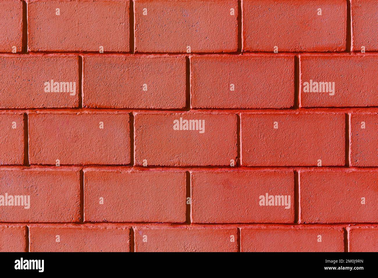 Red paint wall brick blocks exterior facade texture background home ...
