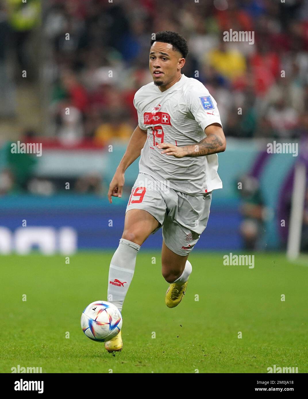 Switzerland's Noah Okafor during the FIFA World Cup Round of Sixteen ...