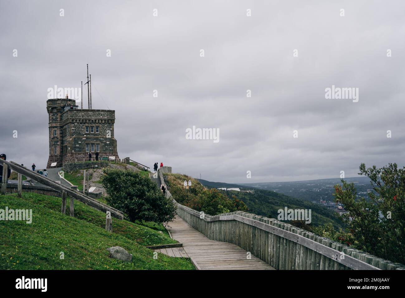 The cabot tower castle on signal hill, St. John's. Newfoundland. High ...