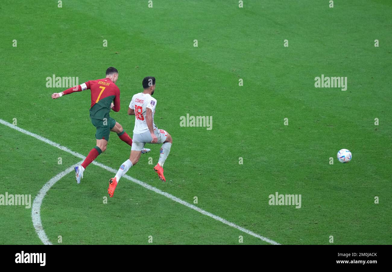 Portugal's Cristiano Ronaldo has a goal ruled out for offside during ...