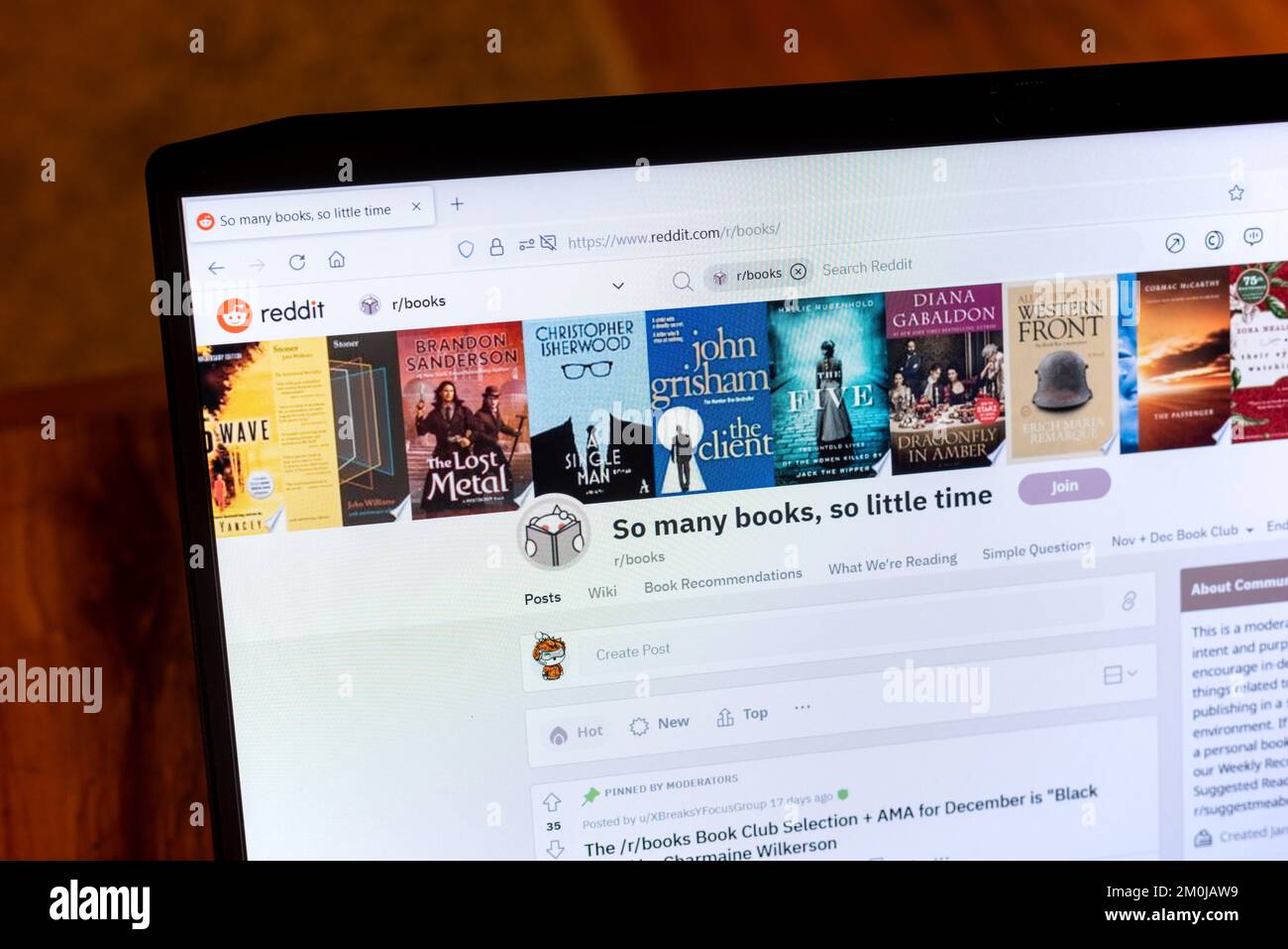 Subreddit So Many Books, So Little Time on Reddit on December 4, 2022 ...