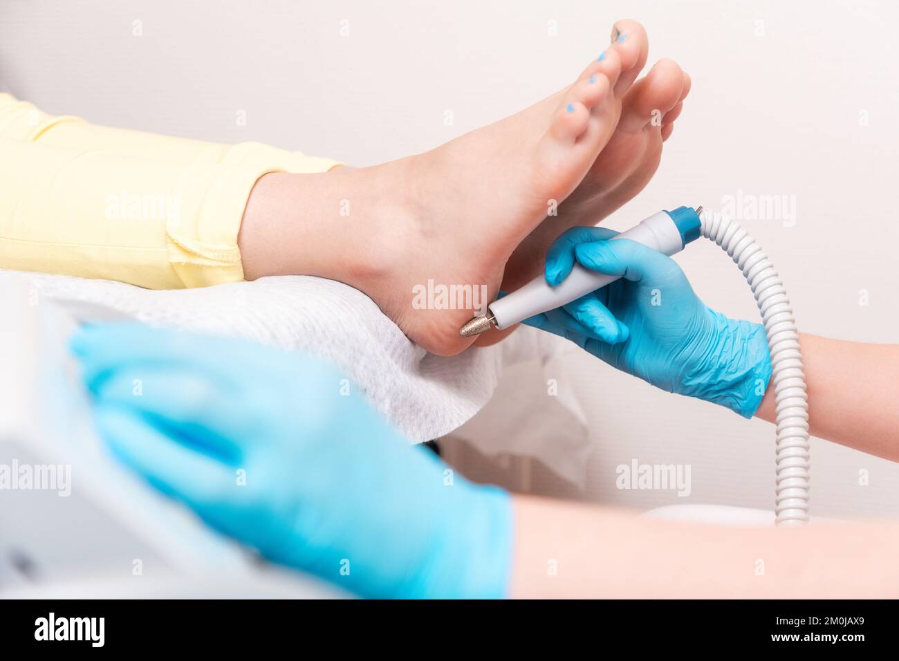 Patient on medical pedicure procedure hi-res stock photography and ...