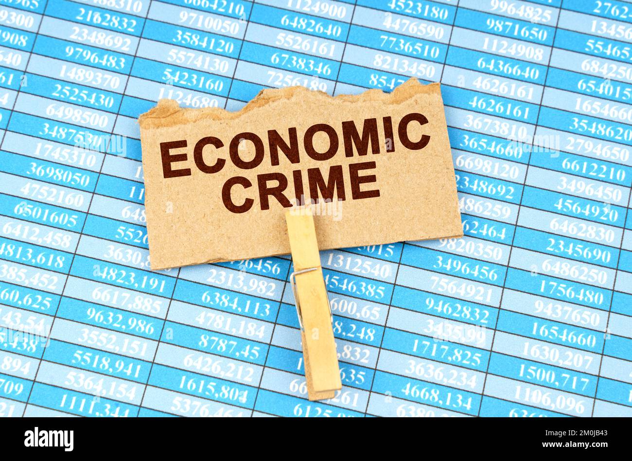 Business and finance concept. There is cardboard on the financial ...