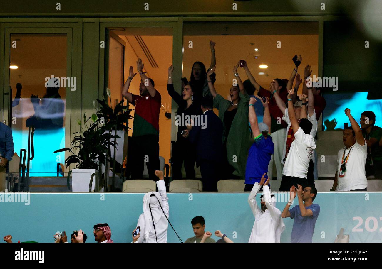 Doha, Qatar, 6th December 2022. Cristiano Ronaldo of Portugal partner ...