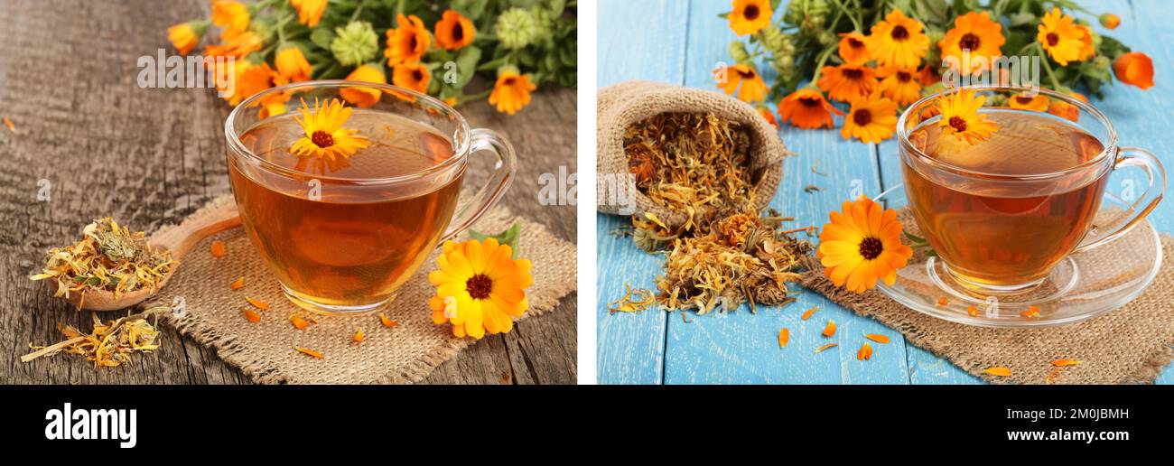 Dried calendula flower hi-res stock photography and images - Alamy