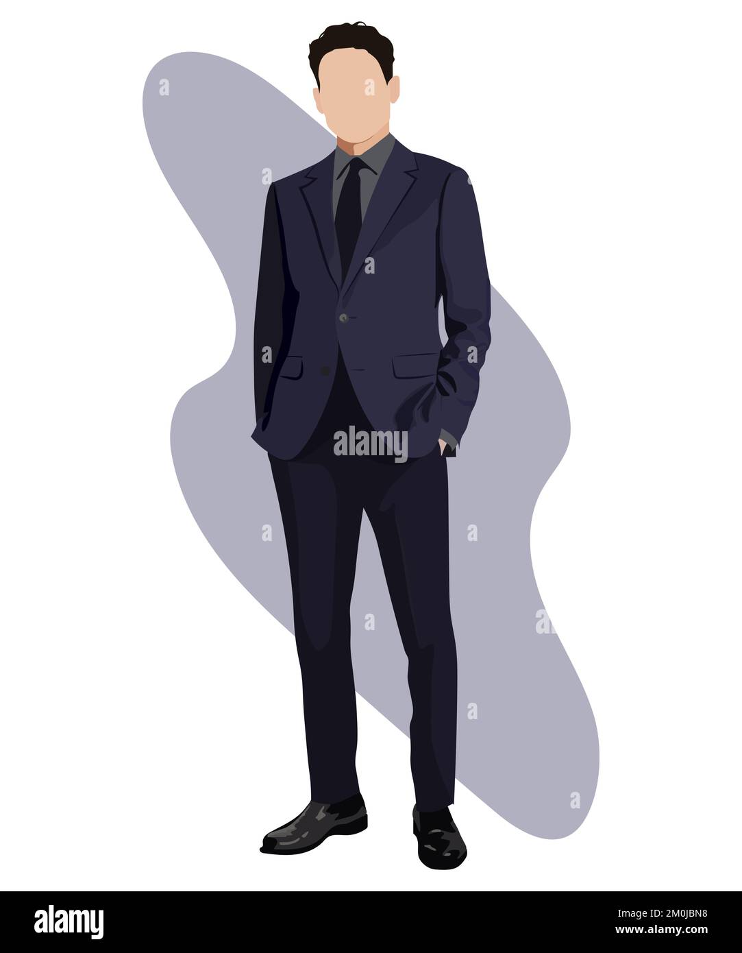 Stylish male businessman in a business suit on an interesting ...