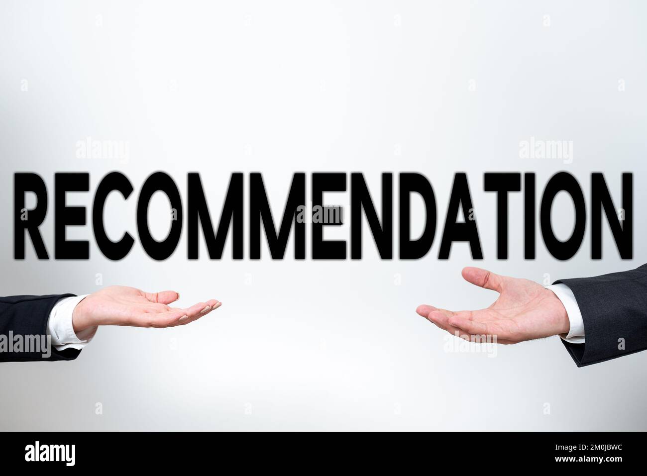 Text caption presenting Recommendation. Business overview Proposal as ...