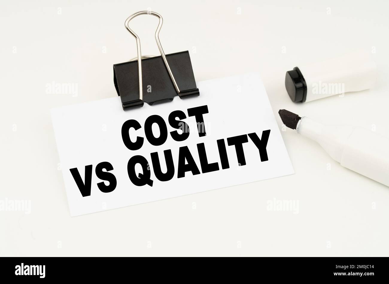 Finance and business concept. On a white background is a marker and a ...