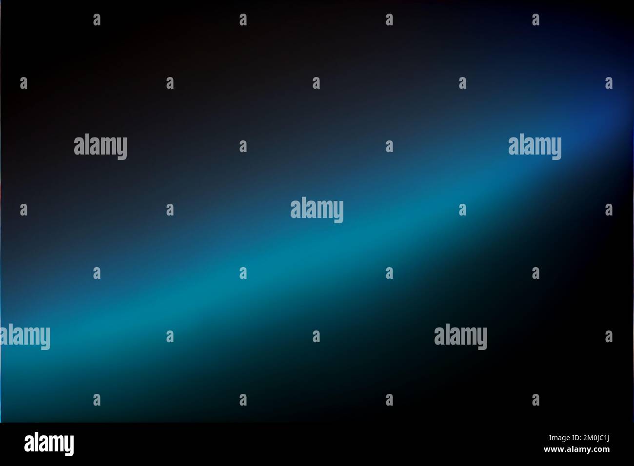 A bright blue beam of light on a dark background from the lower left ...