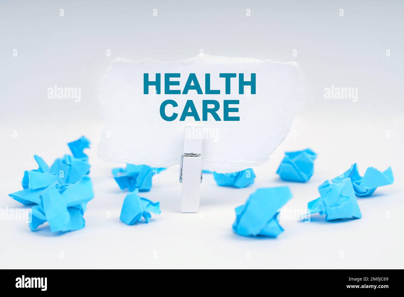 Medicine and health concept. On a white background, there are blue ...