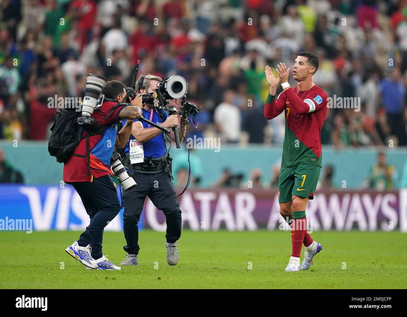 Portugal's Cristiano Ronaldo after the FIFA World Cup Round of Sixteen ...