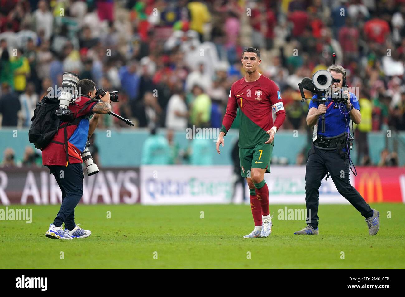 Portugal's Cristiano Ronaldo after the FIFA World Cup Round of Sixteen ...
