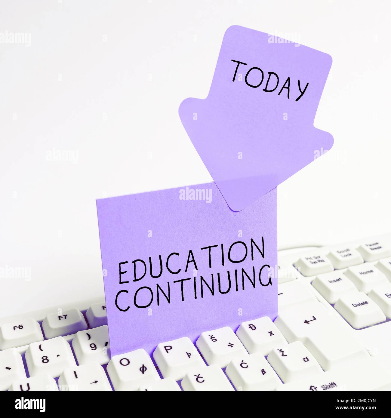 Text showing inspiration Education Continuing. Concept meaning ...