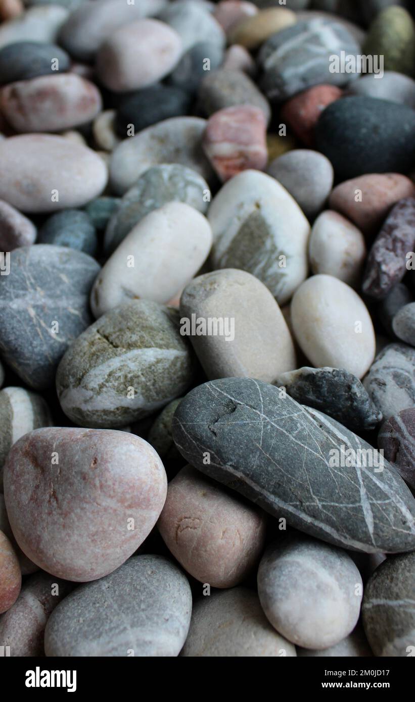 Smooth Sea Rocks Angle View Stock Photo For Vertical Background With ...