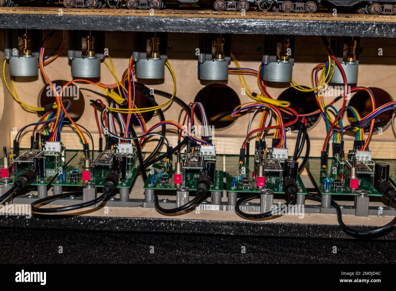 Electronics for controlling a model railroad setup Stock Photo - Alamy