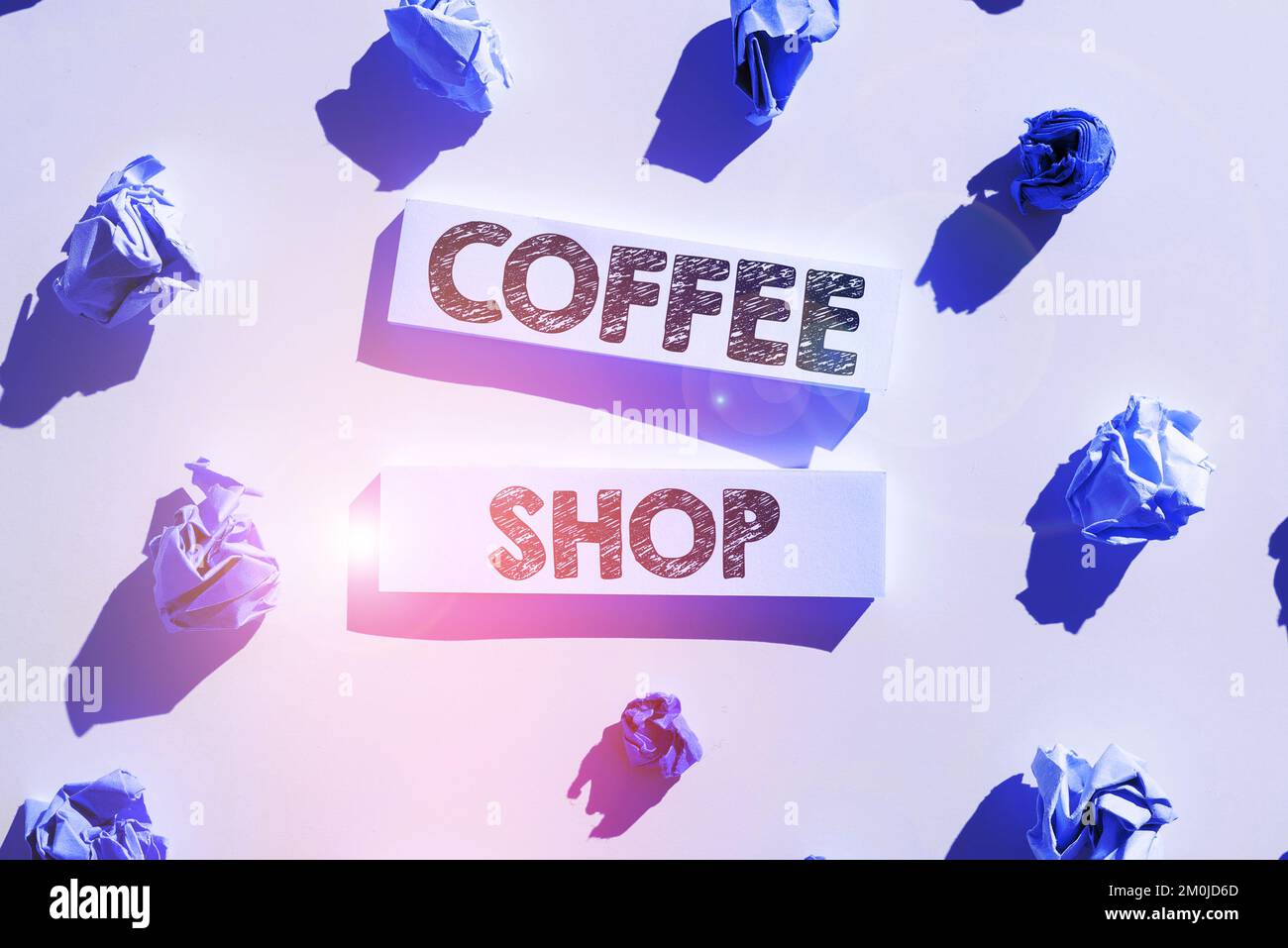 Sign displaying Coffee Shop. Internet Concept small informal restaurant ...