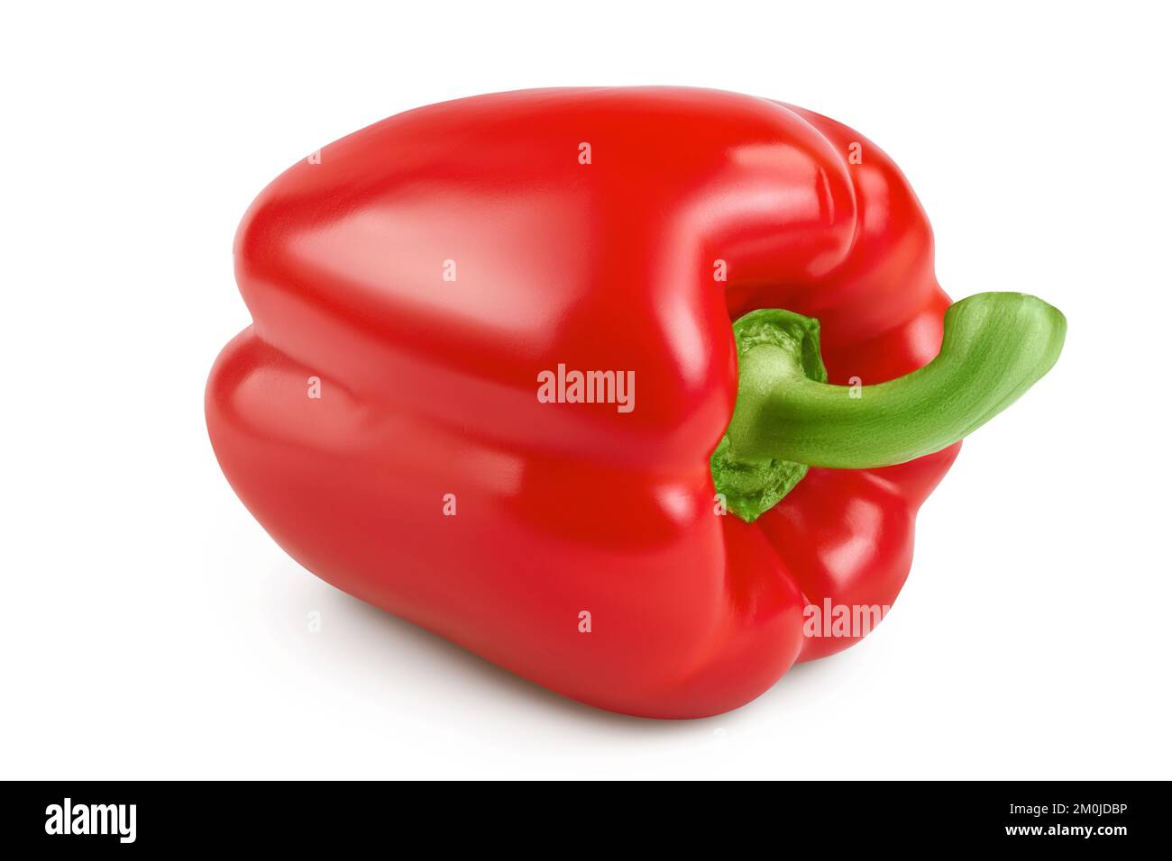 red sweet bell pepper isolated on white background Stock Photo - Alamy