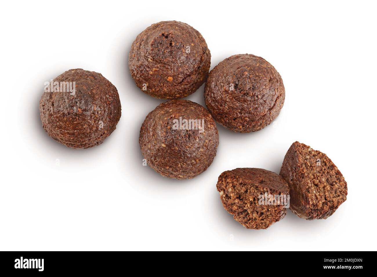 chocolate cookie with kerob, banana, cashew, sunflower seeds and ...