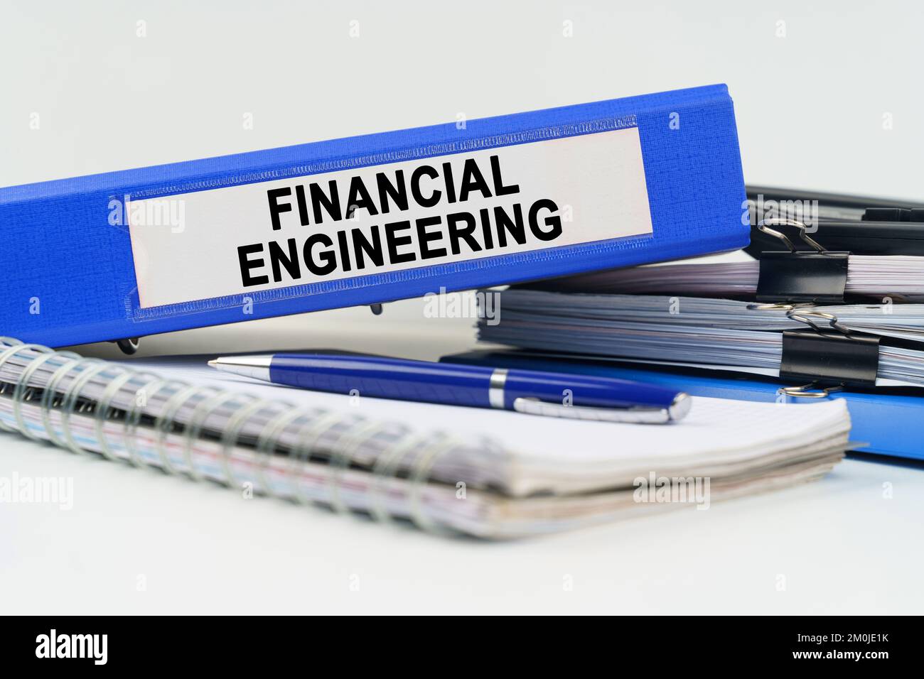 Business and finance concept. On the table are a notebook, a pen ...