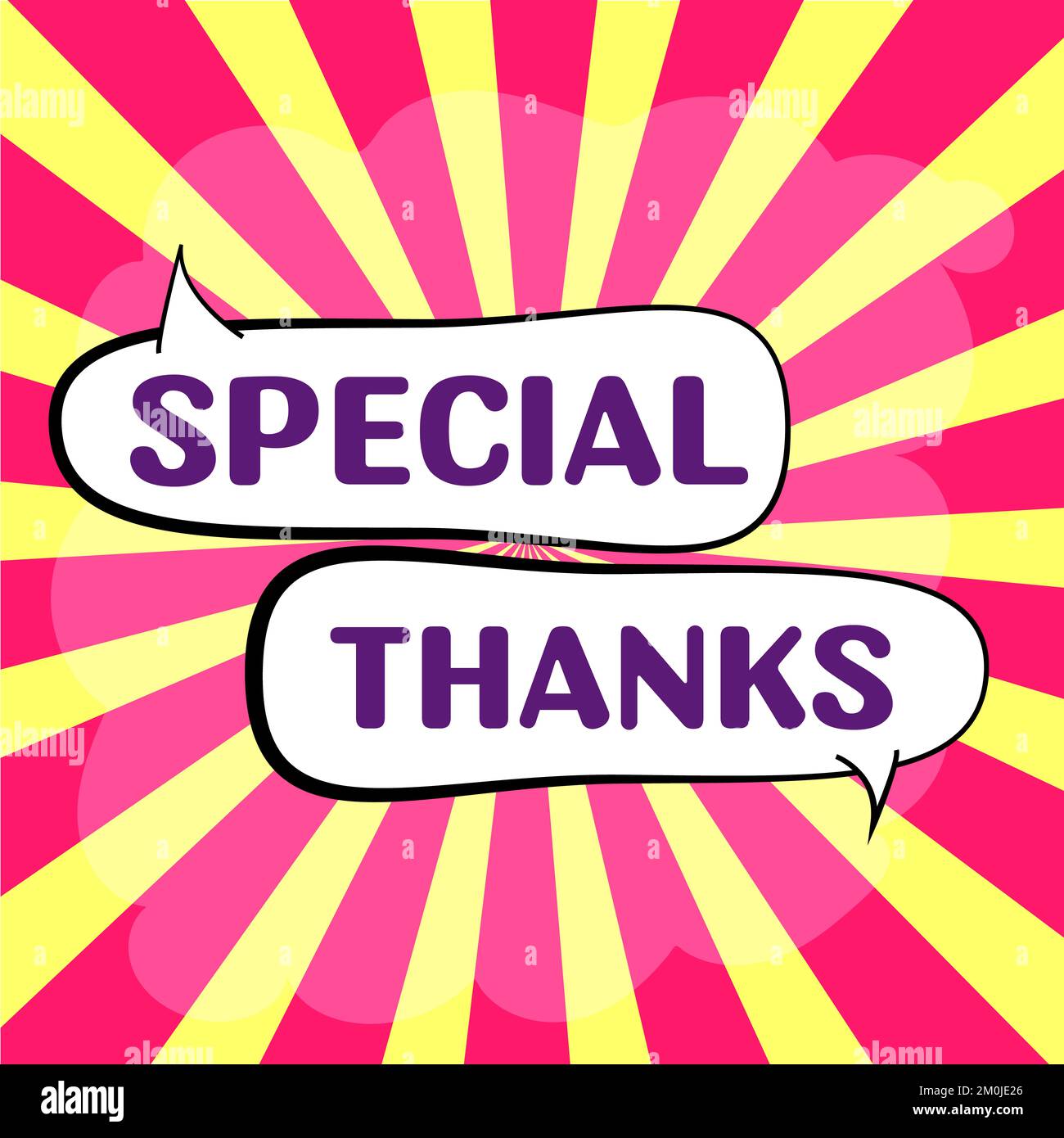 Sign displaying Special Thanks. Business approach expression of ...