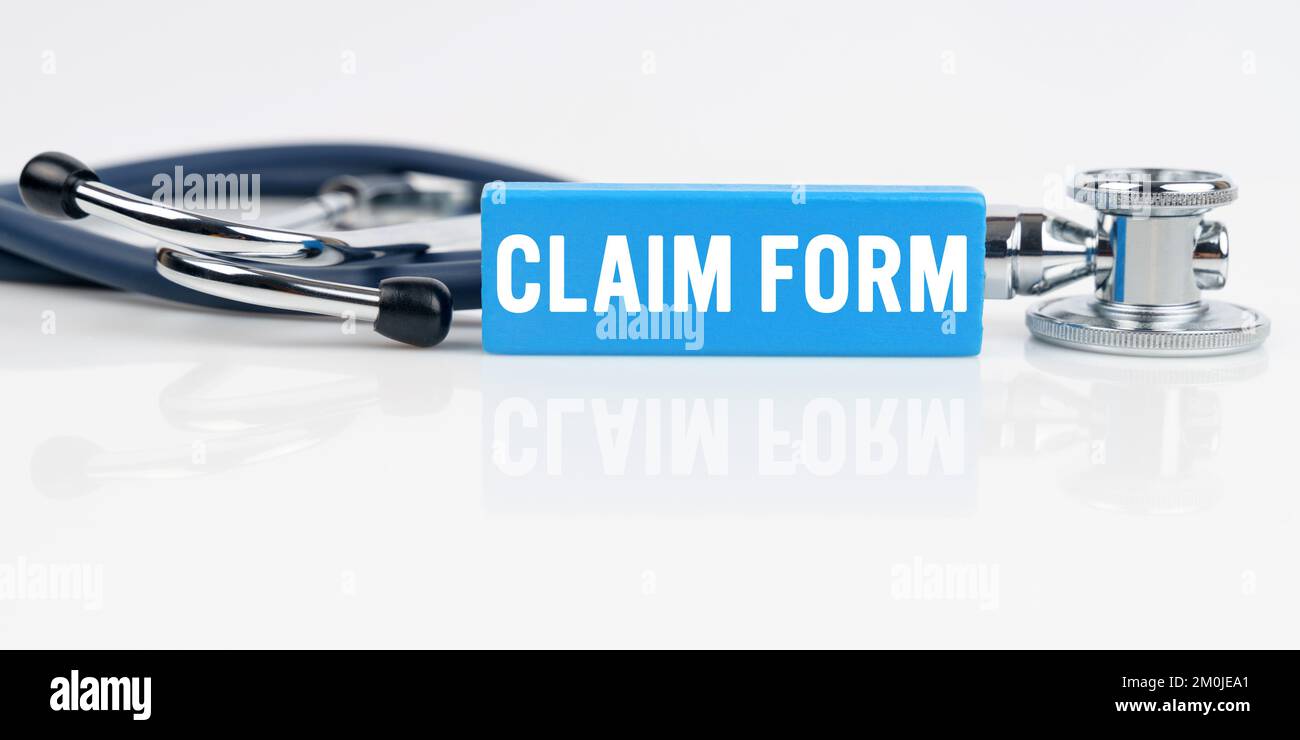 Medicine and health concept. On a white reflective surface is a ...