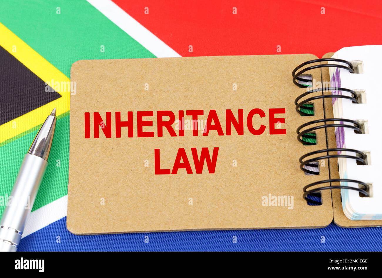 Law and justice concept. Against the background of the flag of South ...