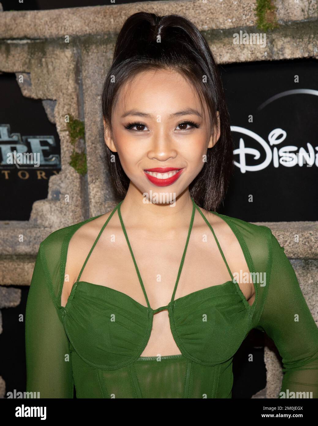 05 December 2022 - Los Angeles, California - Emmy Liu-Wang. Disney + premiere of â€œNational ...