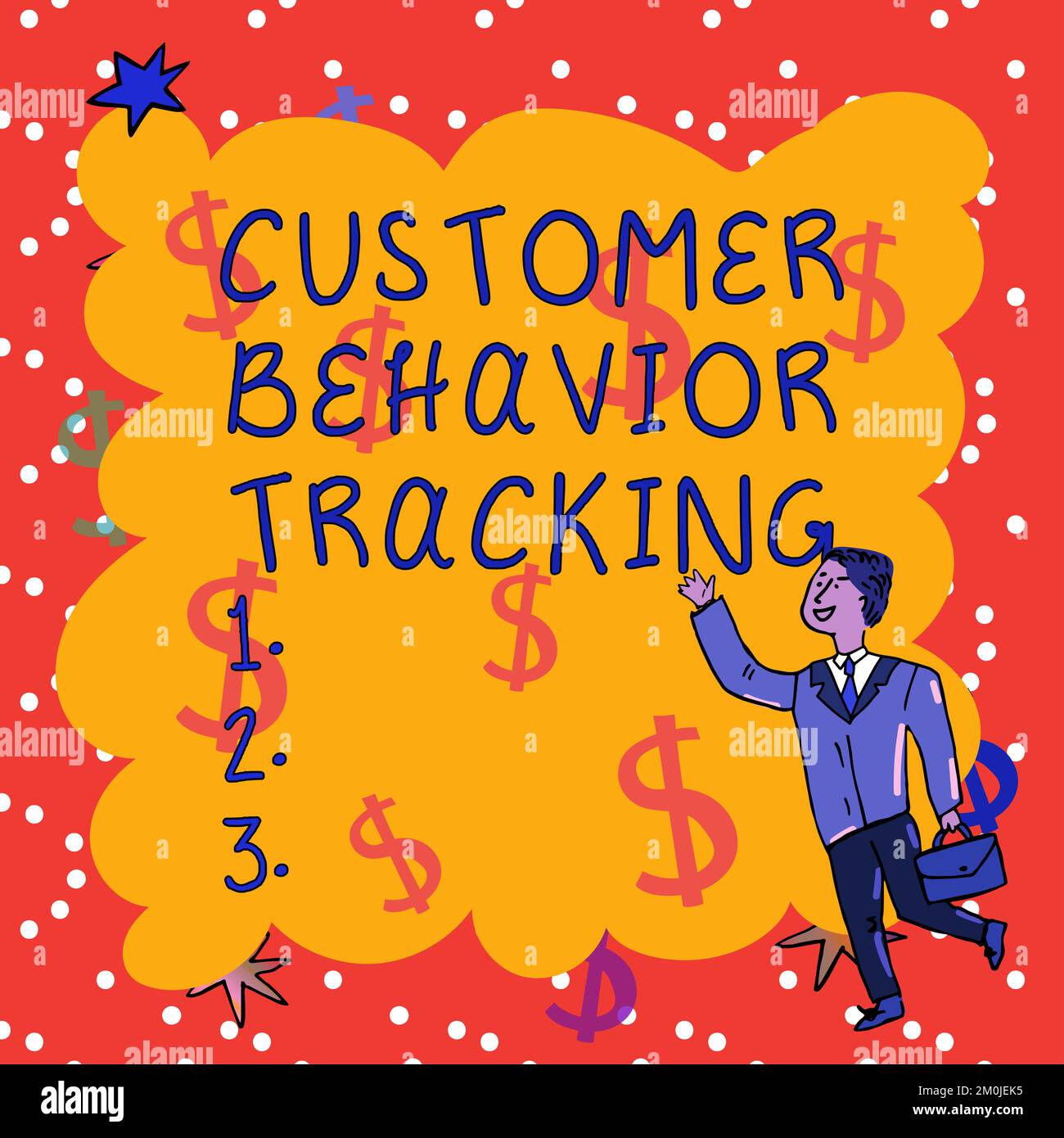 Conceptual Caption Customer Behavior Tracking Internet Concept