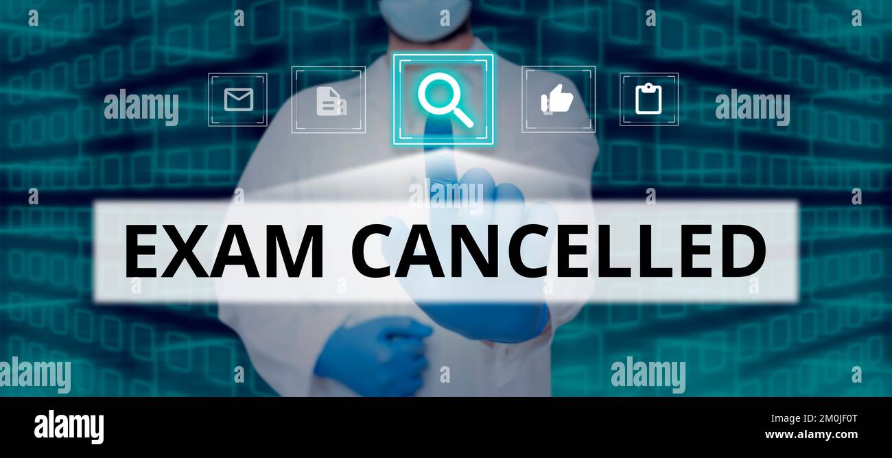 Handwriting text Exam Cancelled. Business concept the precise ... Handwriting text Exam Cancelled. Business concept the precise ...