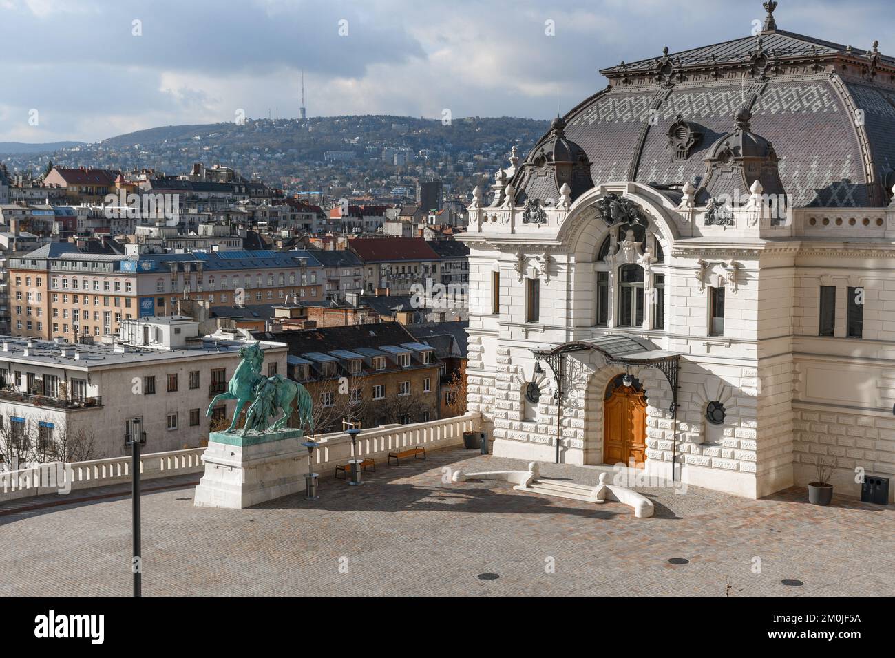 The Royal Riding Hall at Buda castle in Budapest, Hungary Stock Photo ...