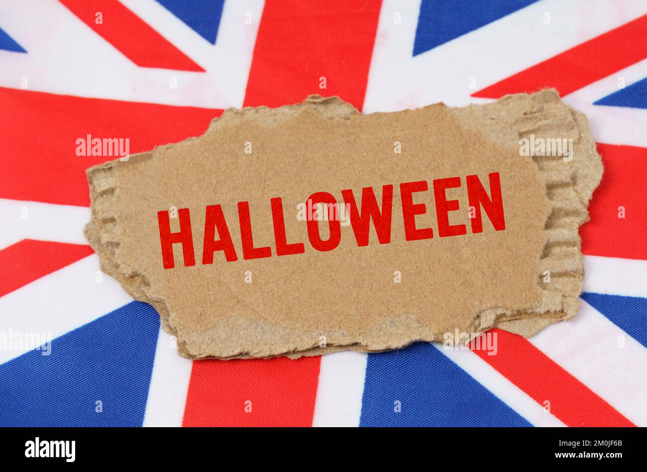 Holidays of the UK. Against the background of the flag of Great Britain ...