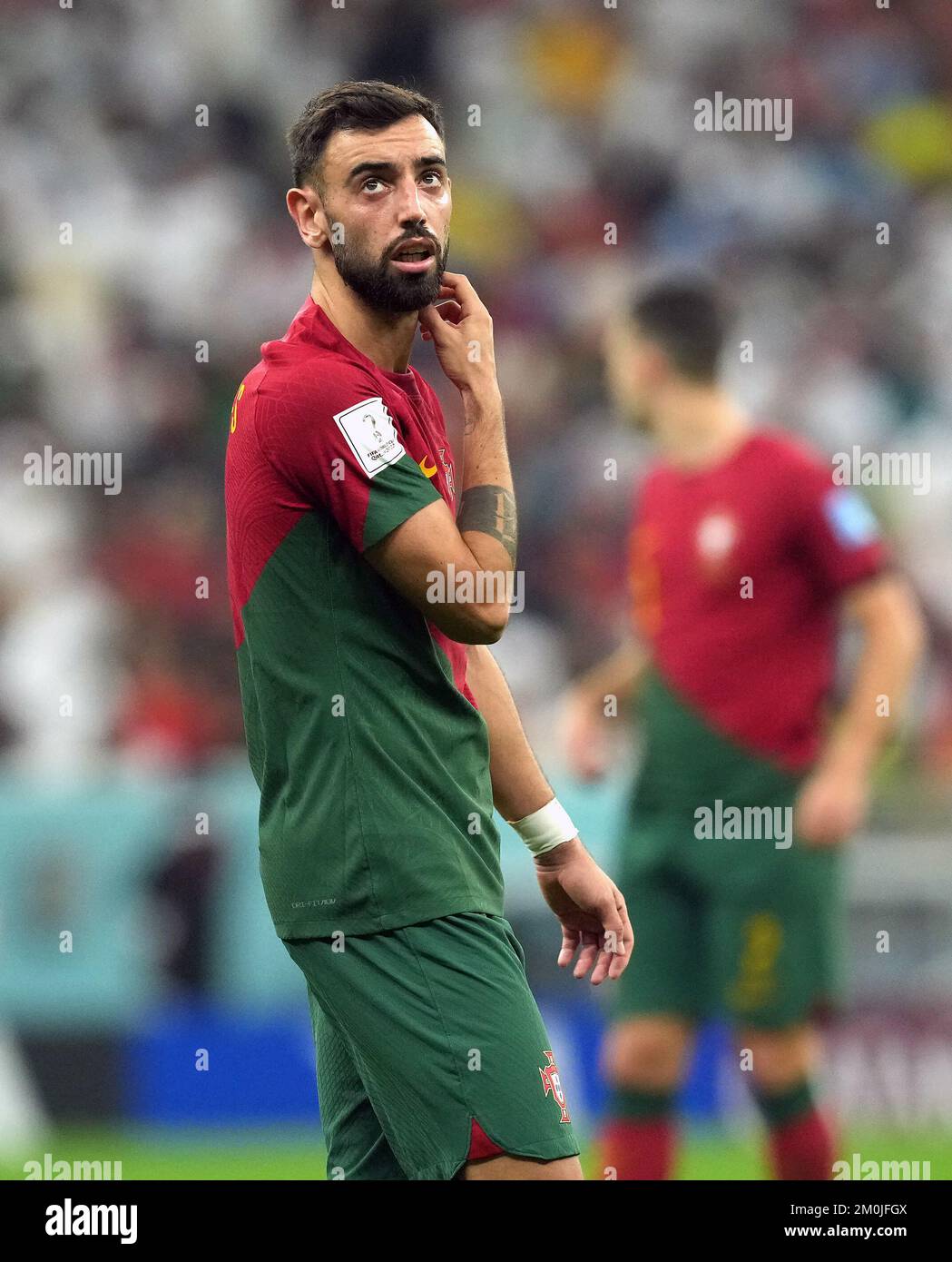 Portugal's Bruno Fernandes during the FIFA World Cup Round of Sixteen ...