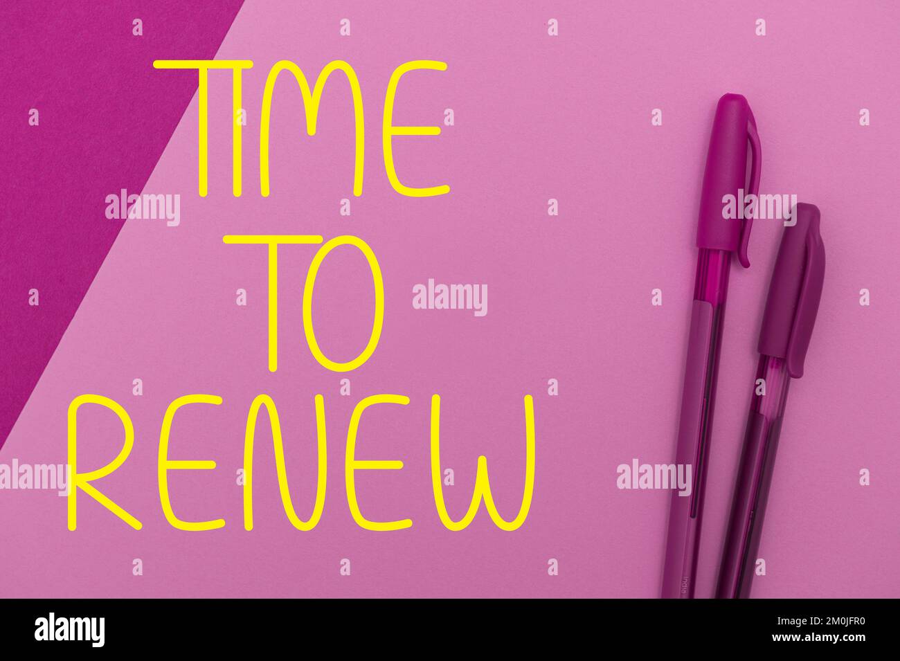 Inspiration showing sign Time To Renew. Conceptual photo Continue the ...