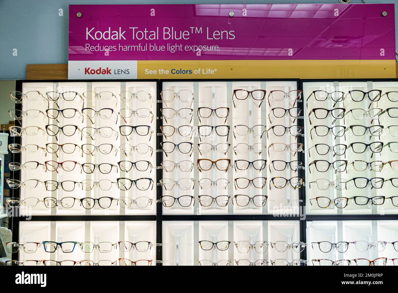 Miami Florida,Biscayne Optical optometrist optician eyeglasses,inside ...