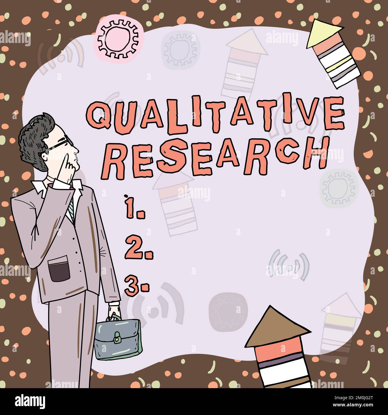 Hand writing sign Qualitative Research. Concept meaning Certified to ...