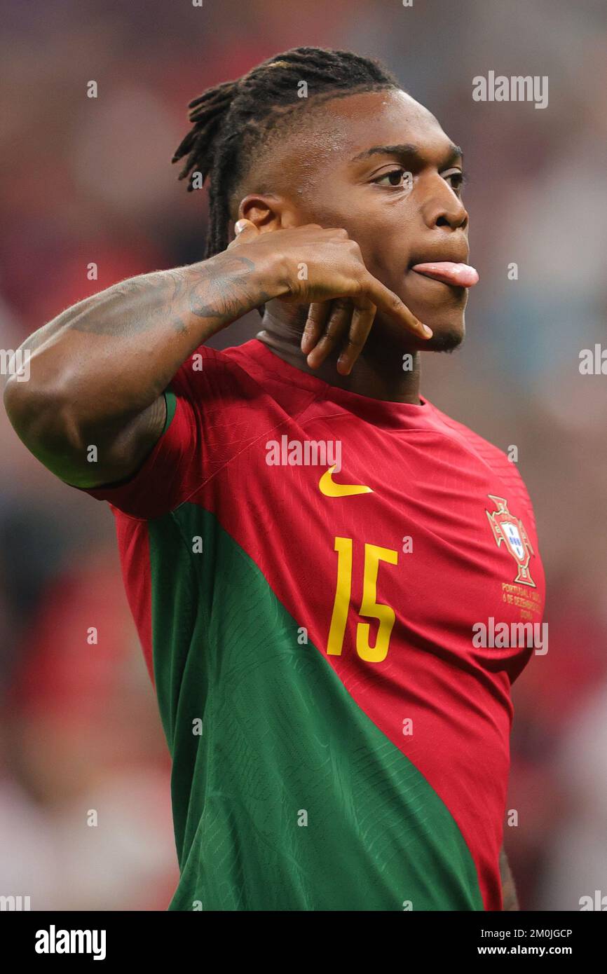 Lusail, Qatar. 06th Dec, 2022. Rafael Leto of Portugal celebrates ...