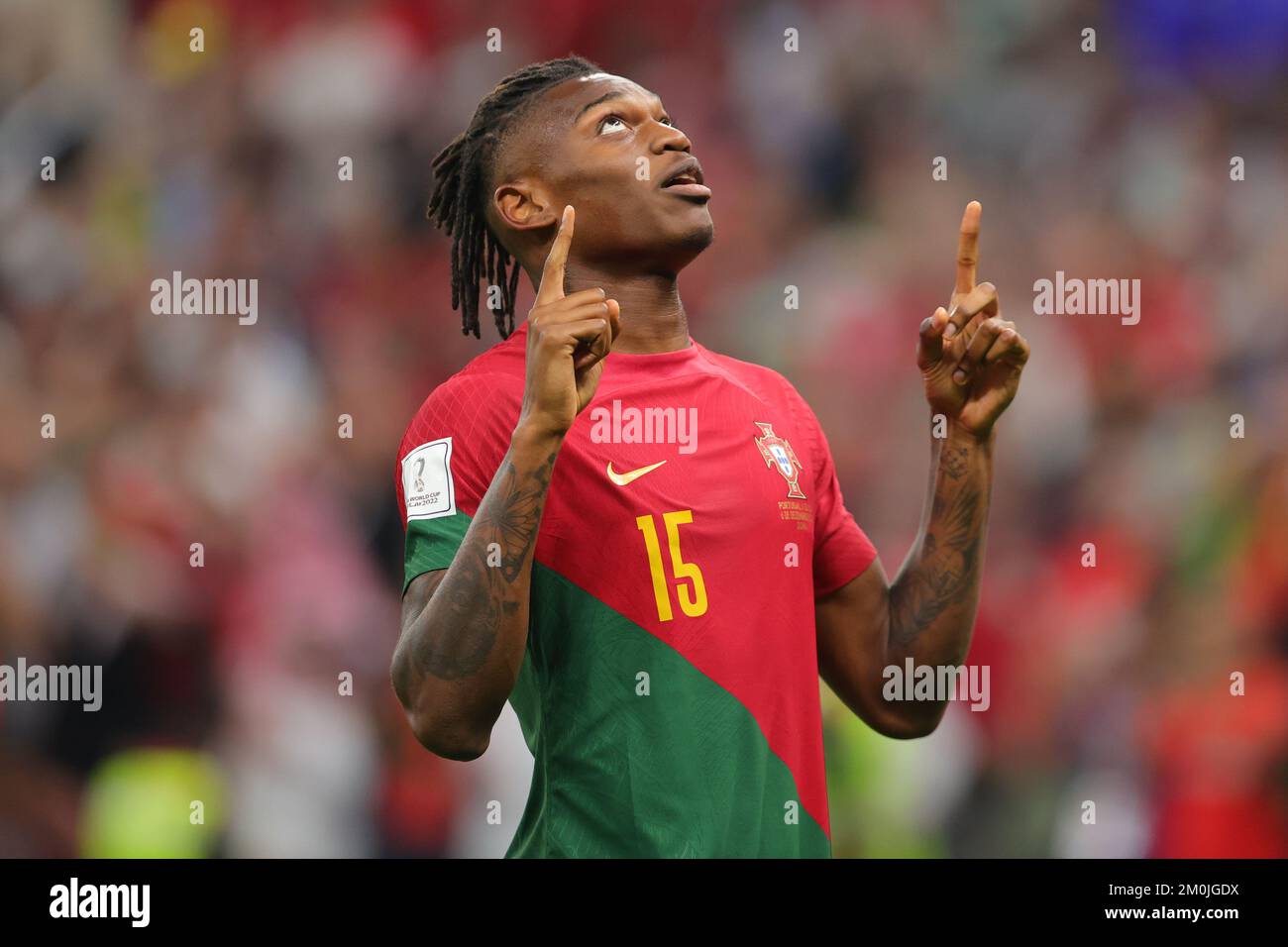Lusail, Qatar. 06th Dec, 2022. Rafael Leto of Portugal celebrates ...