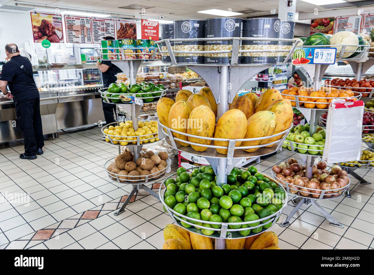 Miami Florida,El Palacios de los Jugos Cuban inside interior,restaurant ...
