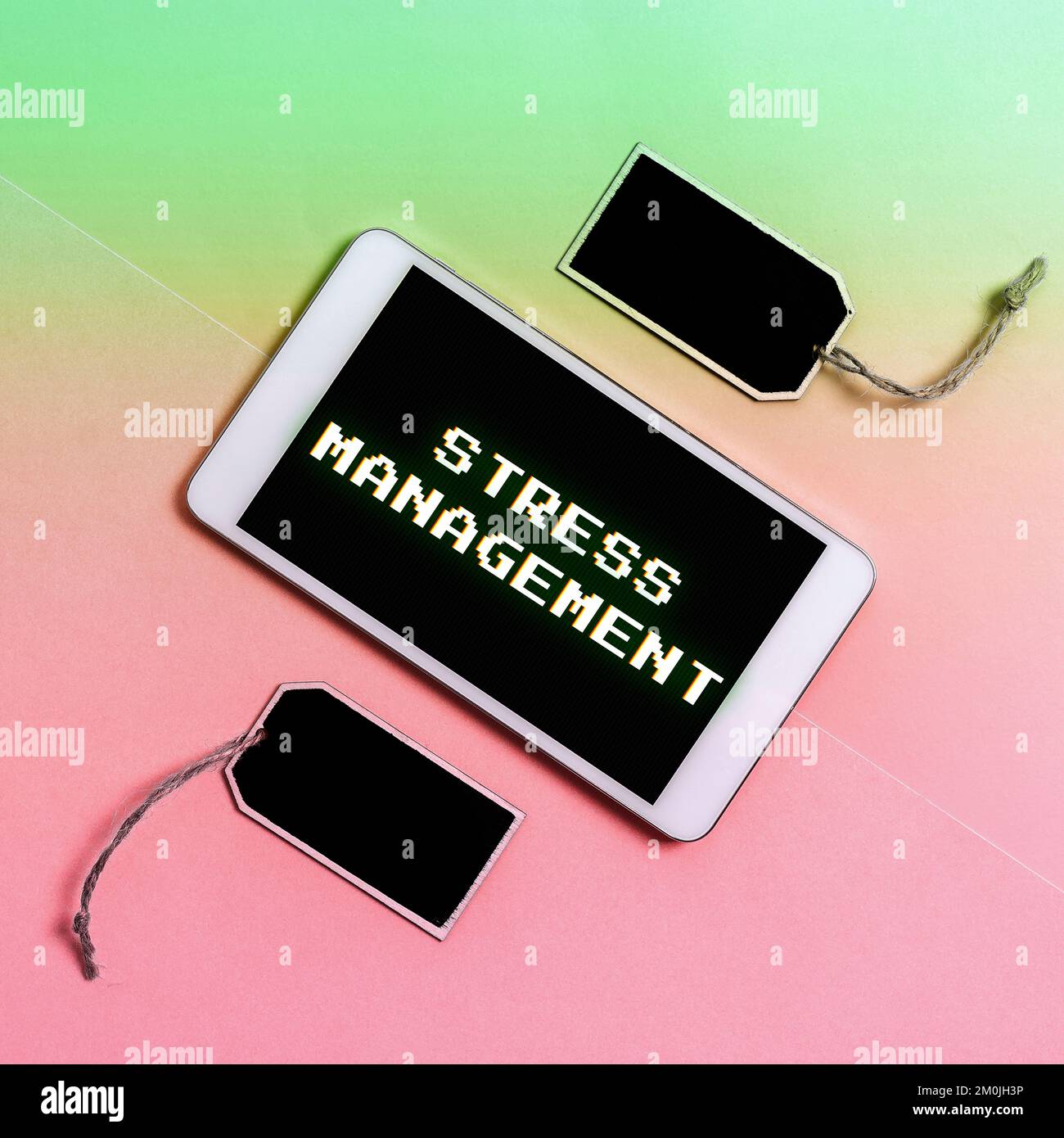 Conceptual display Stress Management. Word Written on learning ways of ...