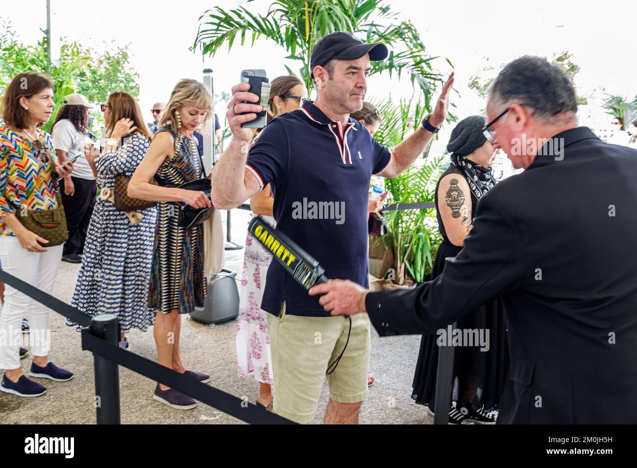 Miami Florida,Art Basel Art Miami Context show event outside exterior ...