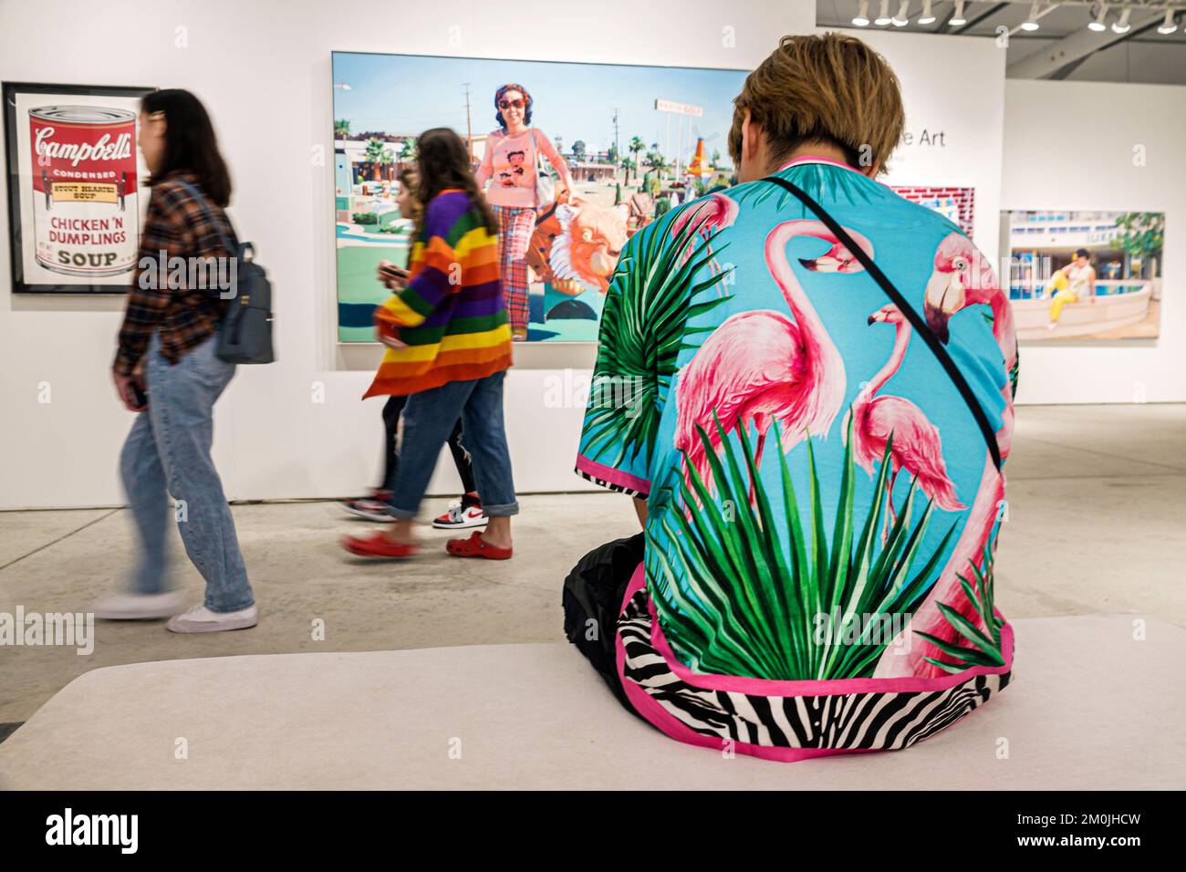 Miami Florida,Art Basel Art Miami Context show event inside interior ...