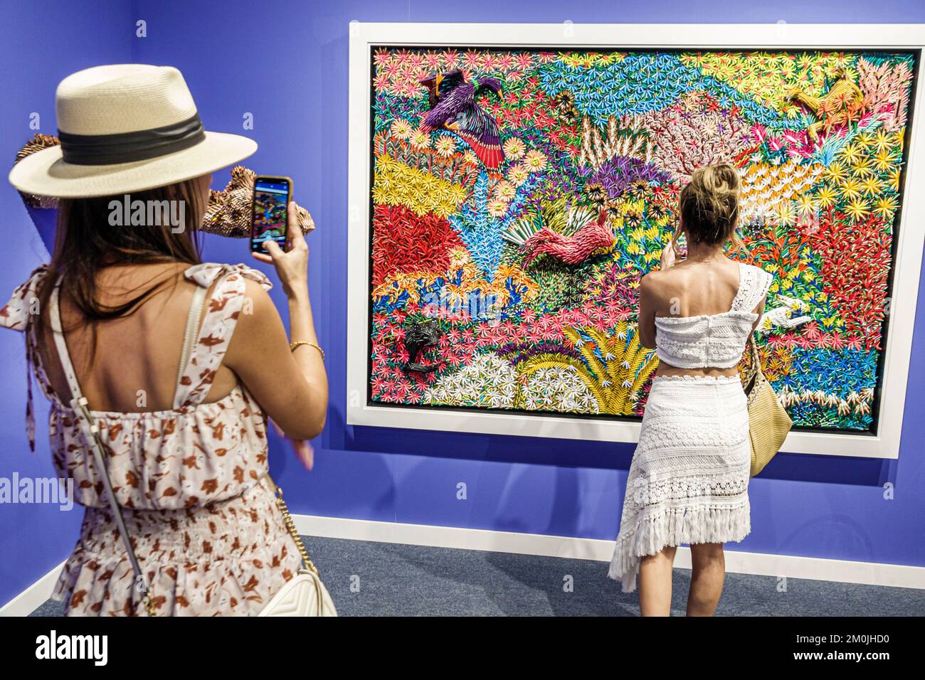 Miami Florida,Art Basel Art Miami Context show event inside interior ...