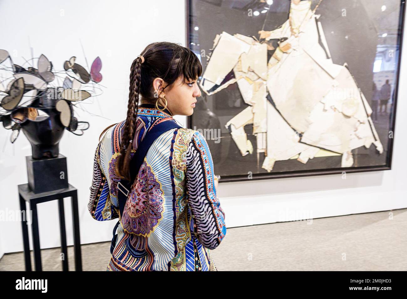 Miami Florida,Art Basel Art Miami Context show event inside interior ...