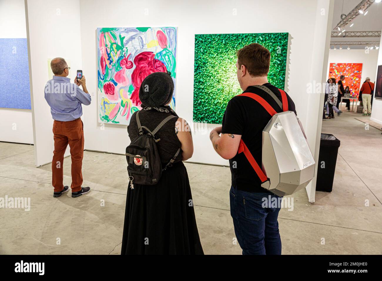 Miami Florida,Art Basel Art Miami Context show event inside interior ...