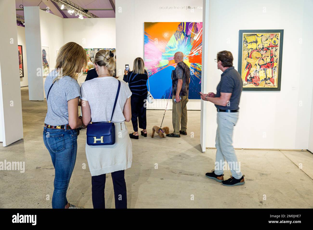 Miami Florida,Art Basel Art Miami Context show event inside interior ...