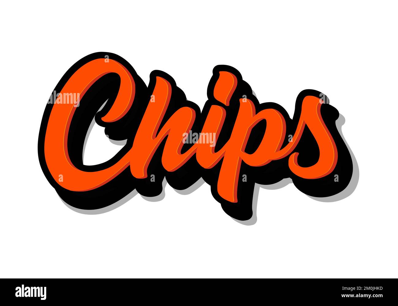 Crunchy crispy text, lettering quote hand drawn creative concept for ...