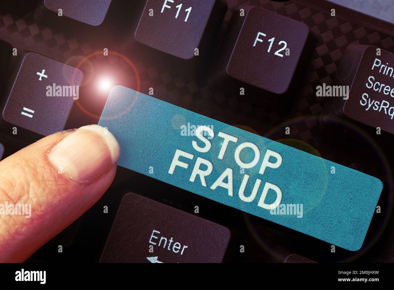 Text sign showing Stop Fraud. Business showcase campaign advices people ...