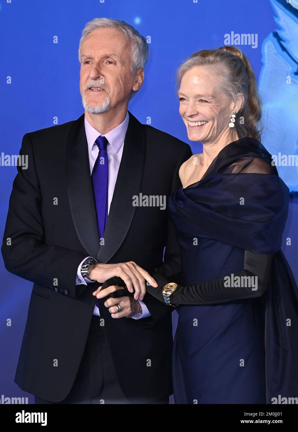 December 6th, 2022, London, UK. James Cameron and Suzy Amis Cameron ...